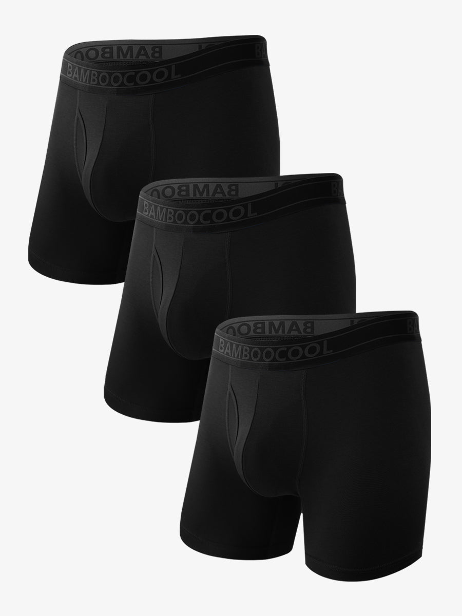 Men's Bamboo Boxer Briefs 3 Pack - Bamboo Cool
