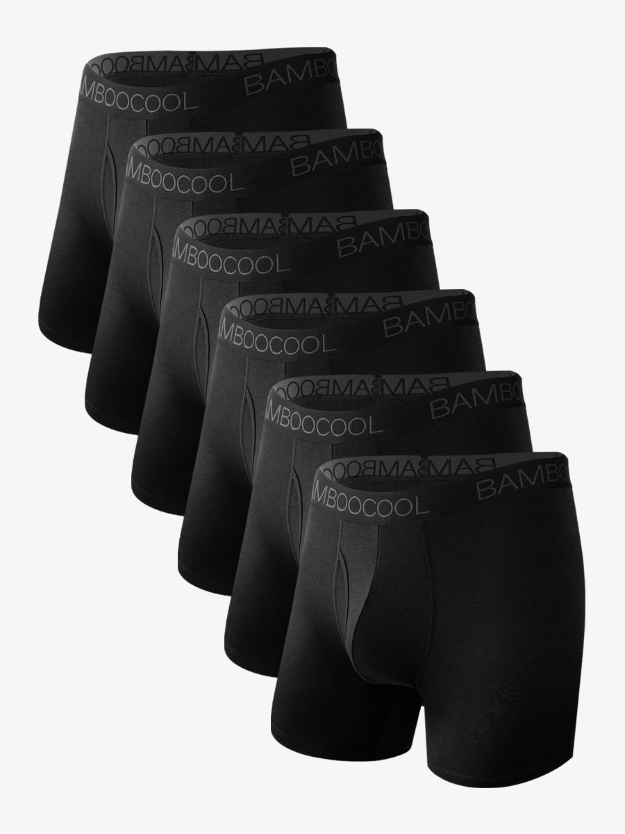 Bamboo Boxer Briefs For Men 6 Pack - Bamboo Cool